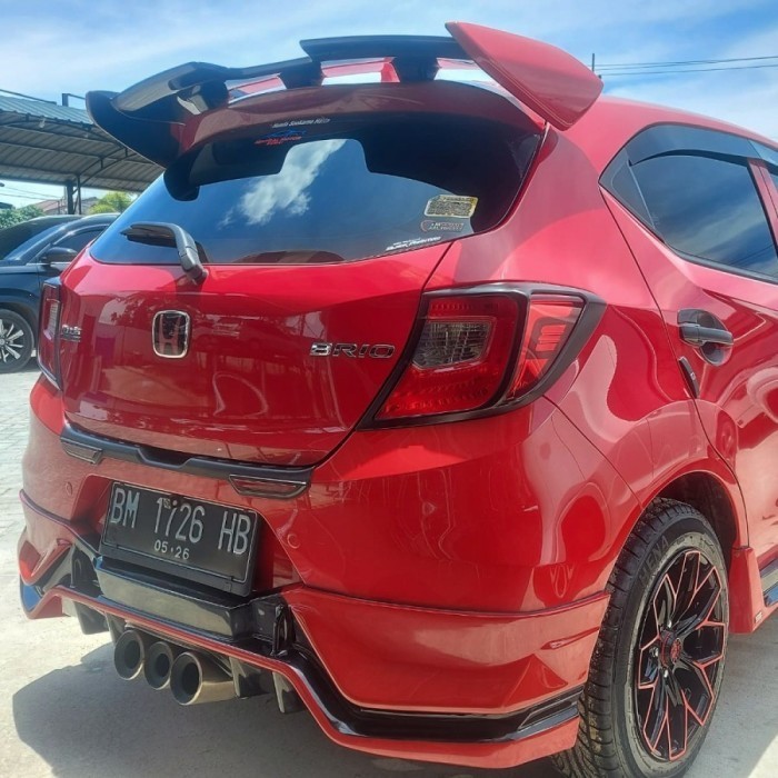 Jual Spoiler All New Brio Satya RS model Brio RS urbanite plastik ...