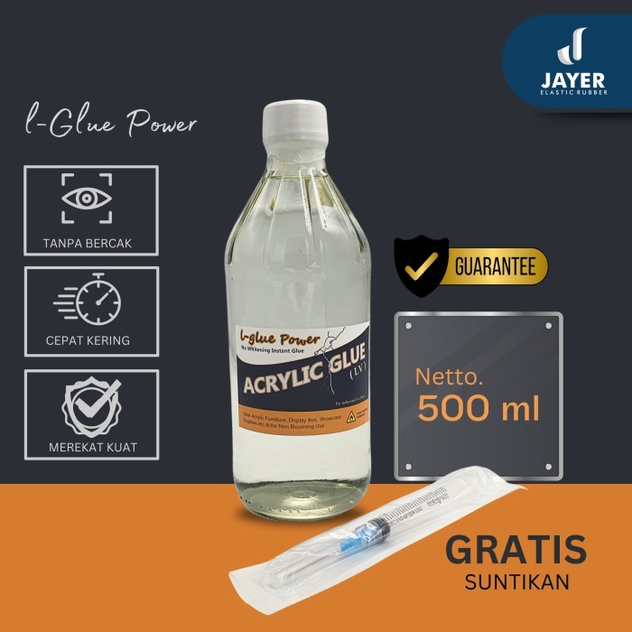 Jual Lem acrylic super crystal glue / Lem khusus acrylic Instant Glue ...