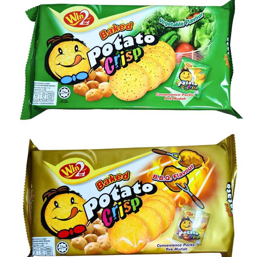 Jual Win2 Baked Potato Crisp BBQ / Win Win Vegetable / Chips BBQ / Sour ...