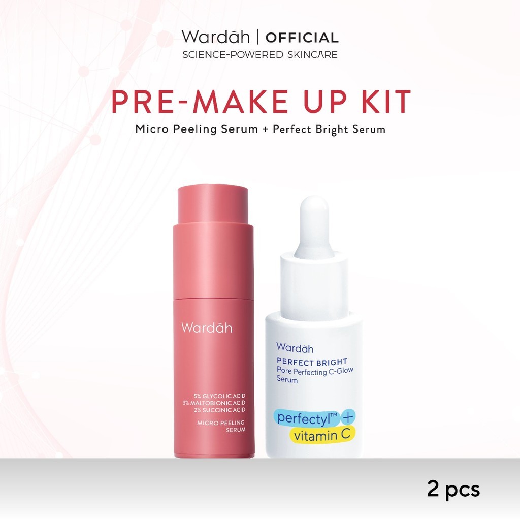 Jual Wardah [2 pcs] Paket Glow Recovery Kit (Wardah 5% Glycolic Acid 3% Maltobionic Acid 2% ...