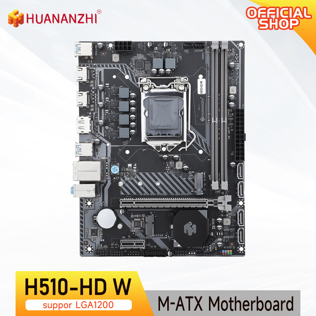 Jual HUANANZHI H510 HD W M-ATX Motherboard Intel LGA 1200 Support 10 11 generation DDR4 2400 ...