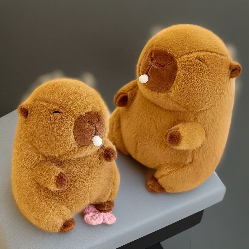 Jual 25/35cm Capybara Plush Simulation Capibara Anime Fluffty Toy Cute ...