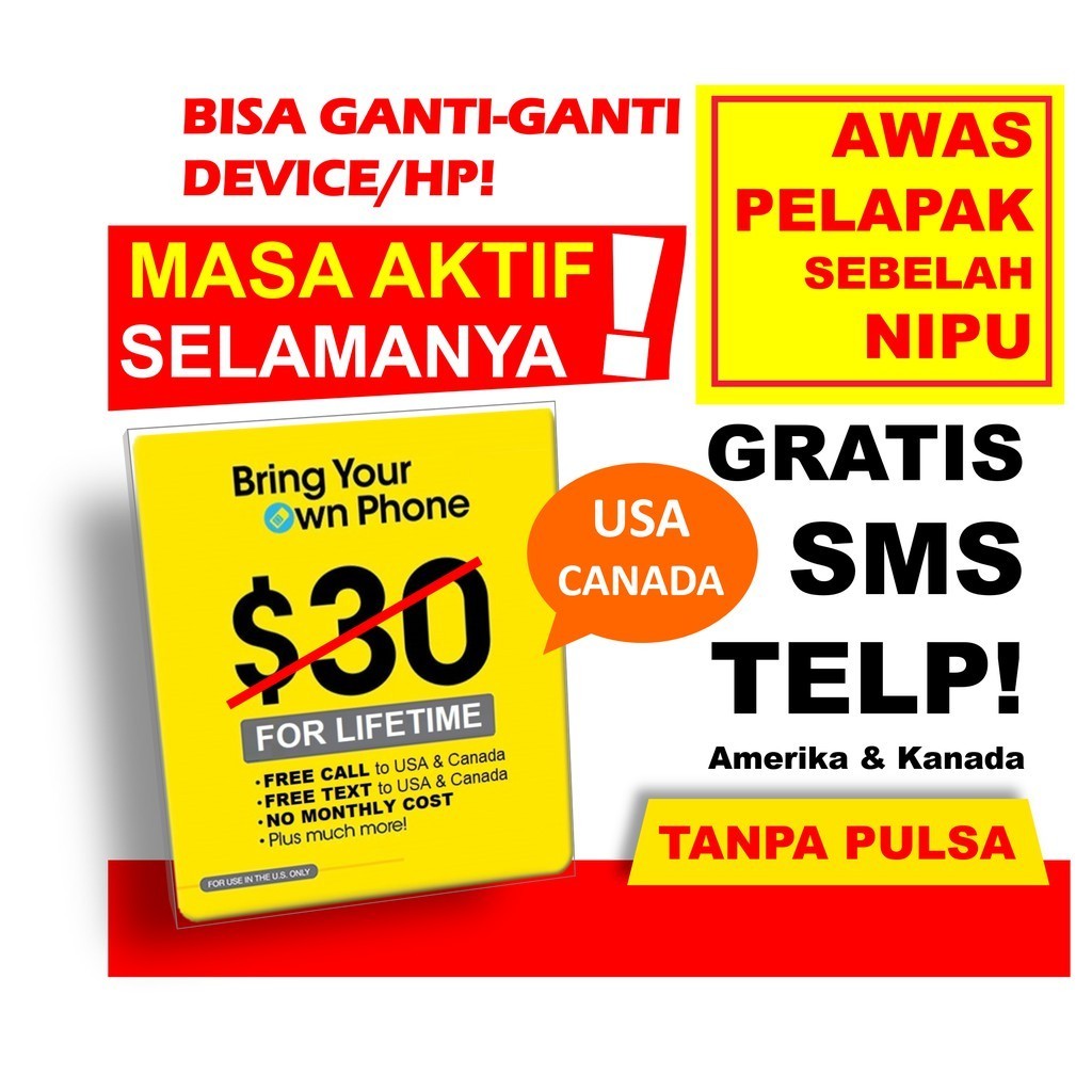 Jual PESAN NOMOR CANTIK Kartu Perdana Nomor Amerika Serikat Number ...