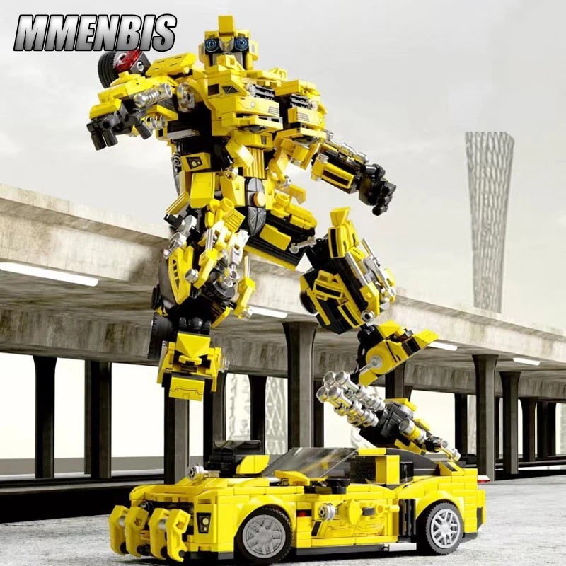 Jual Bumblebee 2 In 1 Transformers Robot Building Blocks MOC Sets Bricks Toys Cars Christmas ...