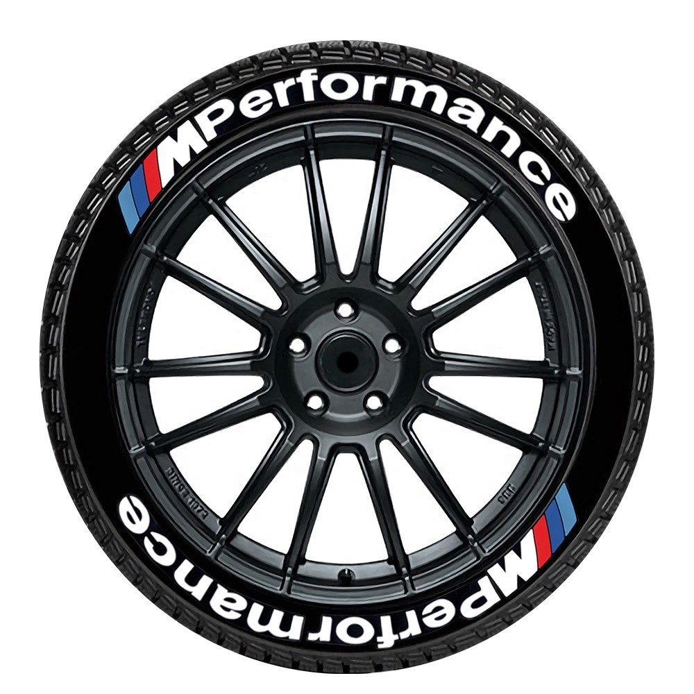 Jual Stiker VELG BMW Performance Siamese Tire Alphabet Stickers Car ...