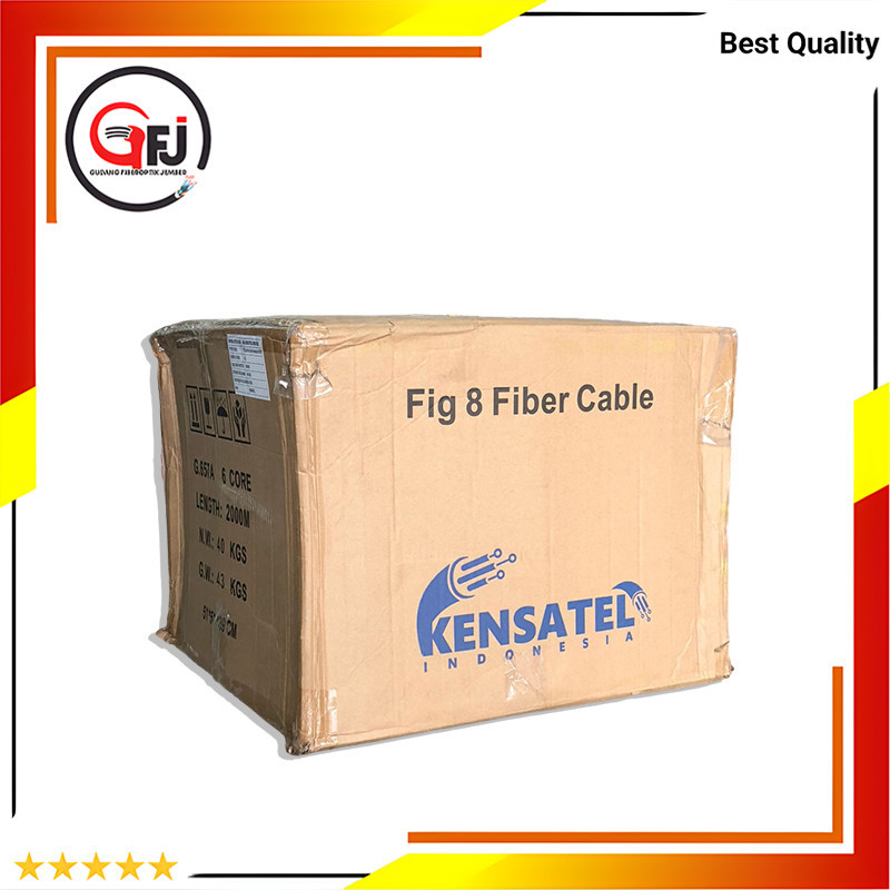 Jual Kabel Kensatel 2/4 Core Figure 8 Premium Fiber Optik | Shopee ...