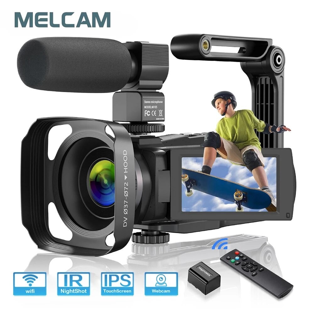 Jual 4K Video Camera Camcorder 48MP UHD WiFi IR Night Vision Vlogging ...
