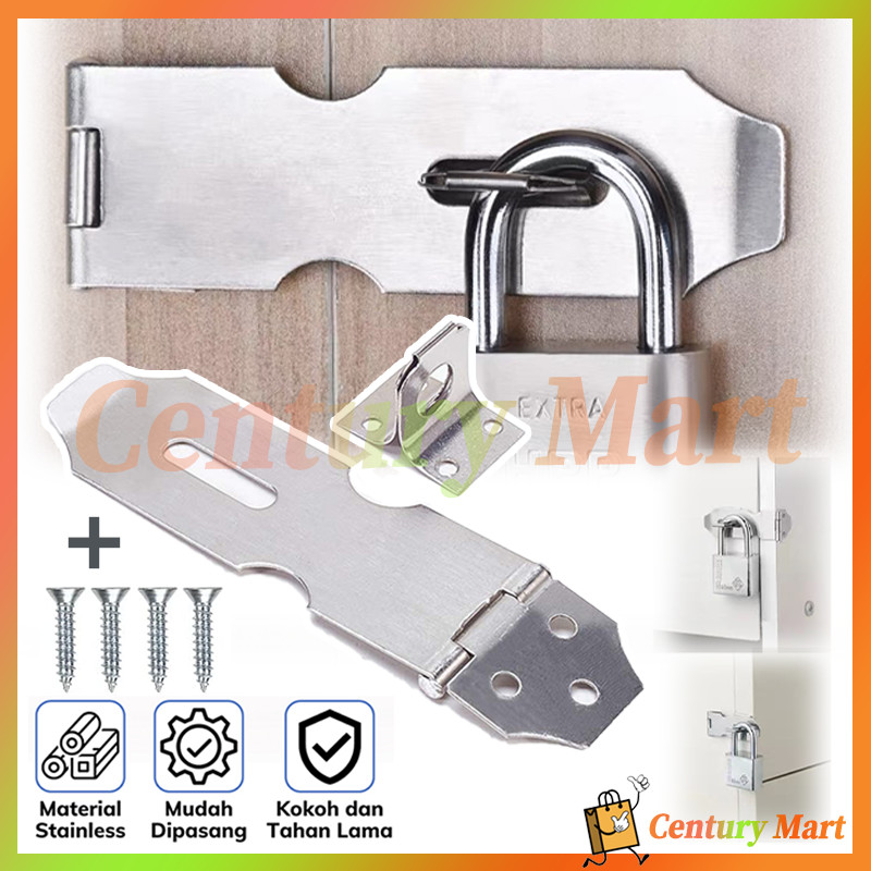 Jual Pengait Baja Tahan Karat 4 Inci Staples Pintu Gudang /Kait ...