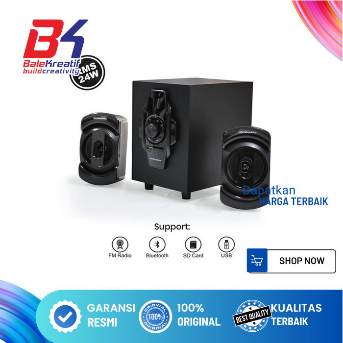Jual Speaker Bluetooth Simbadda CST 2100N+ Subwoofer Bass Music Player ...