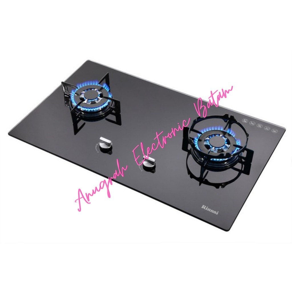 Jual Kompor gas tanam built-in gas hob 2 tungku RINNAI RB-712N GB RB712NGB BATAM | Shopee Indonesia