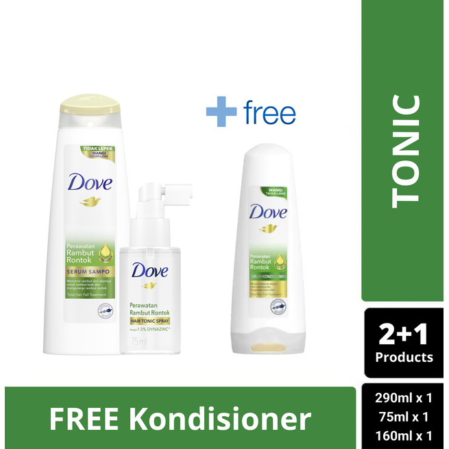 Jual Buy Dove Hair Fall Shampoo 290 ml + Dove Hair Tonic Spray 75 ml ...