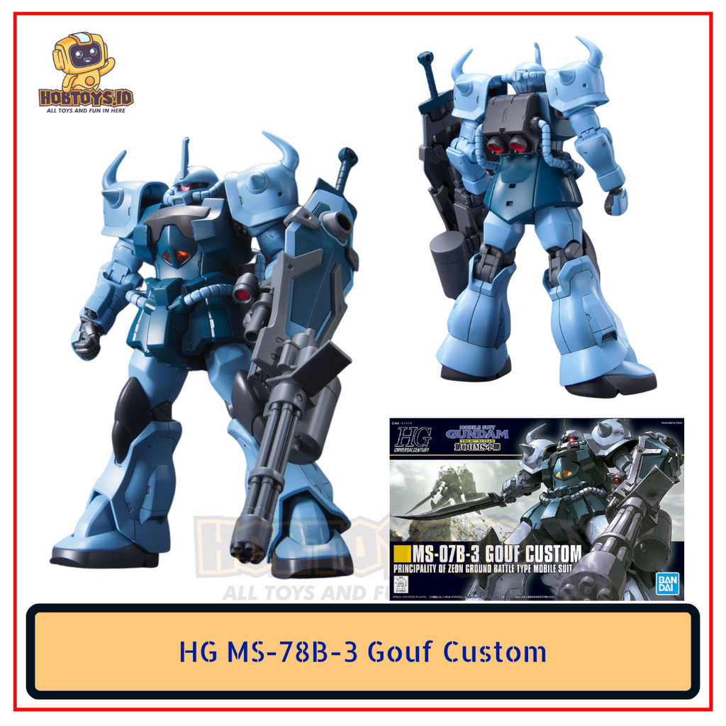Jual HGUC Gundam MS 07B 3 Gouf Custom | Shopee Indonesia