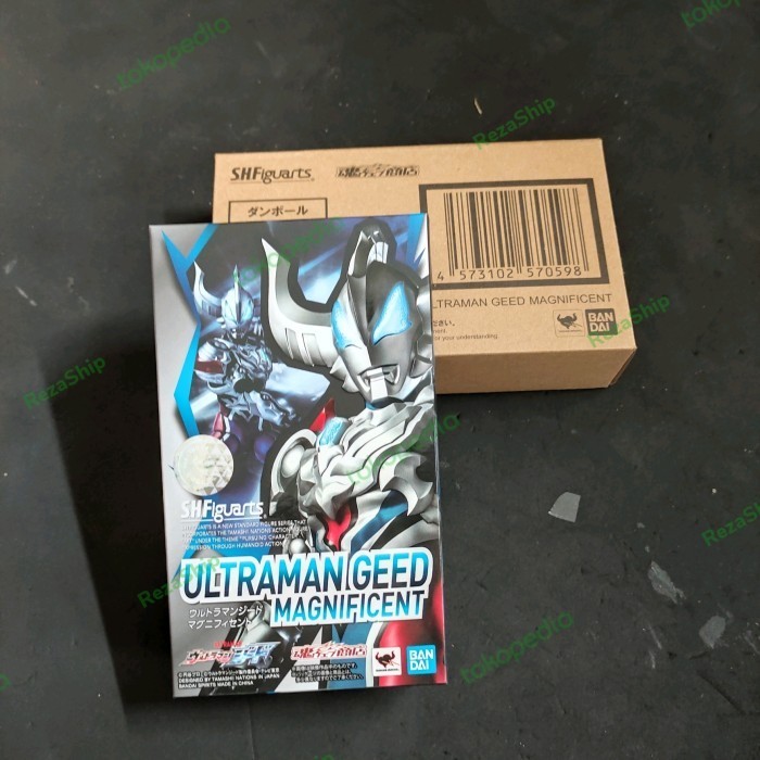 Jual Shf Ultraman Geed Magnificent bandai original not galaxy rising | Shopee Indonesia