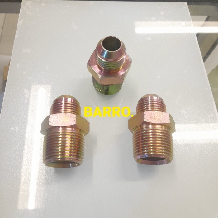 Jual Double Nepple / Adaptor 3/4" JIC x 3/4" NPT Besi | Shopee Indonesia