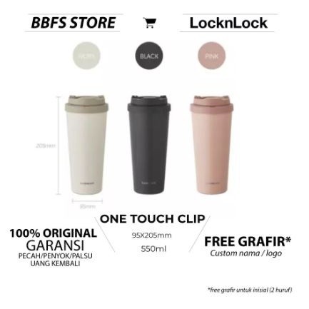 Jual LOCKNLOCK Energetic One Touch Clip Tumbler 550ML - LHC3249 ...