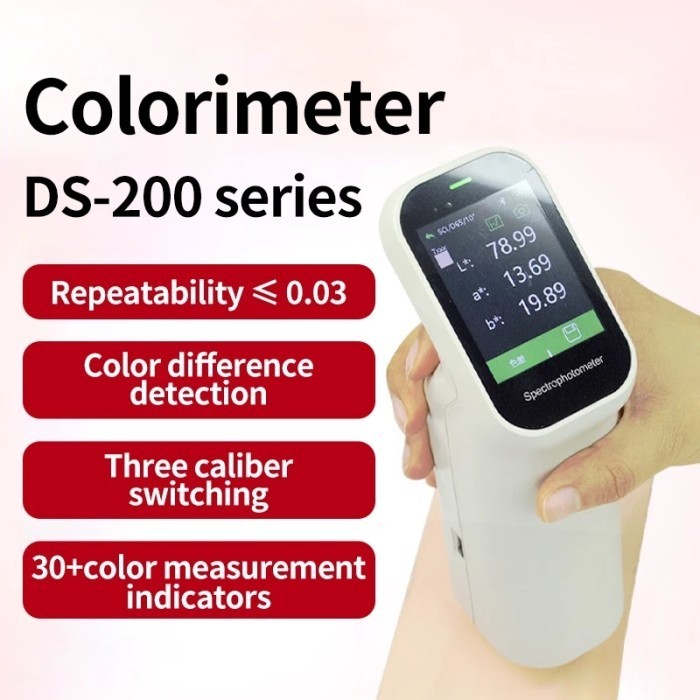 Jual Colorimeter Color Reader Analyzer Warna DS200 Colour Tester DS-200 ...