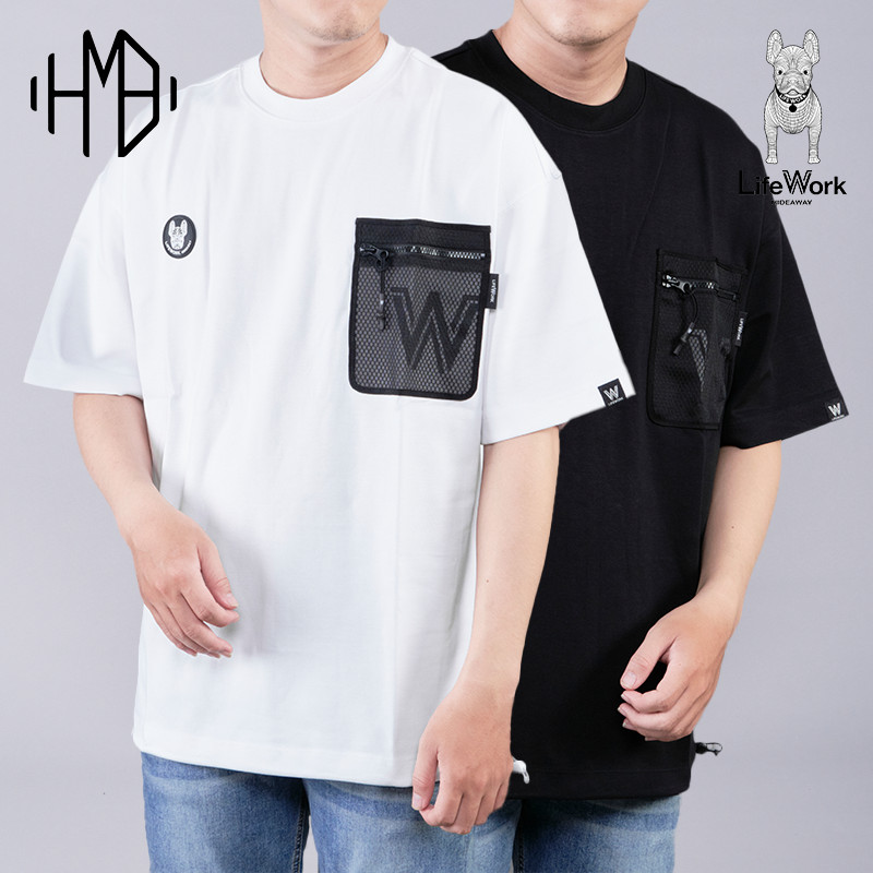 Jual Life Work Korea Mesh Pocket Tee lifework | Shopee Indonesia