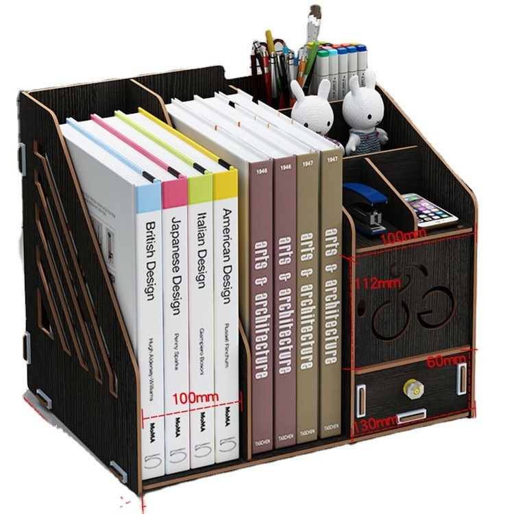 Jual Tonsmile Rak Penyimpan Meja Kayu Multi Fungsi Pemegang Rapi Rak ...