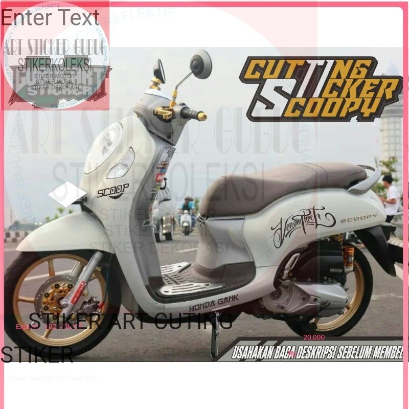 Jual STIKER SCOOPY STICKER CUTTING SCOOPY NEW VENOM KEREN SIMPLE VIRAL ...