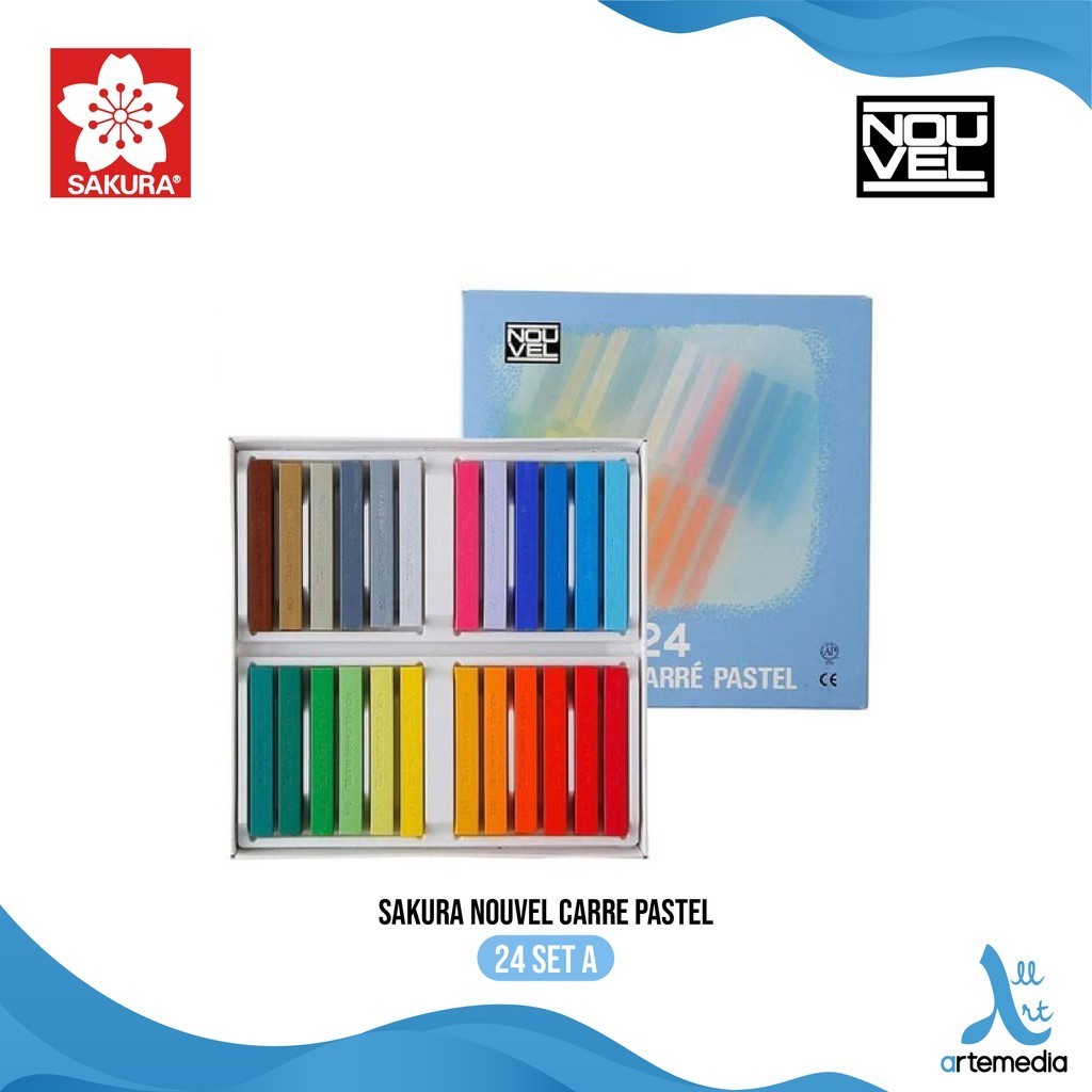 Jual Sakura Soft Pastel Set 24 Color Nouvel Carre Pastel | Shopee Indonesia