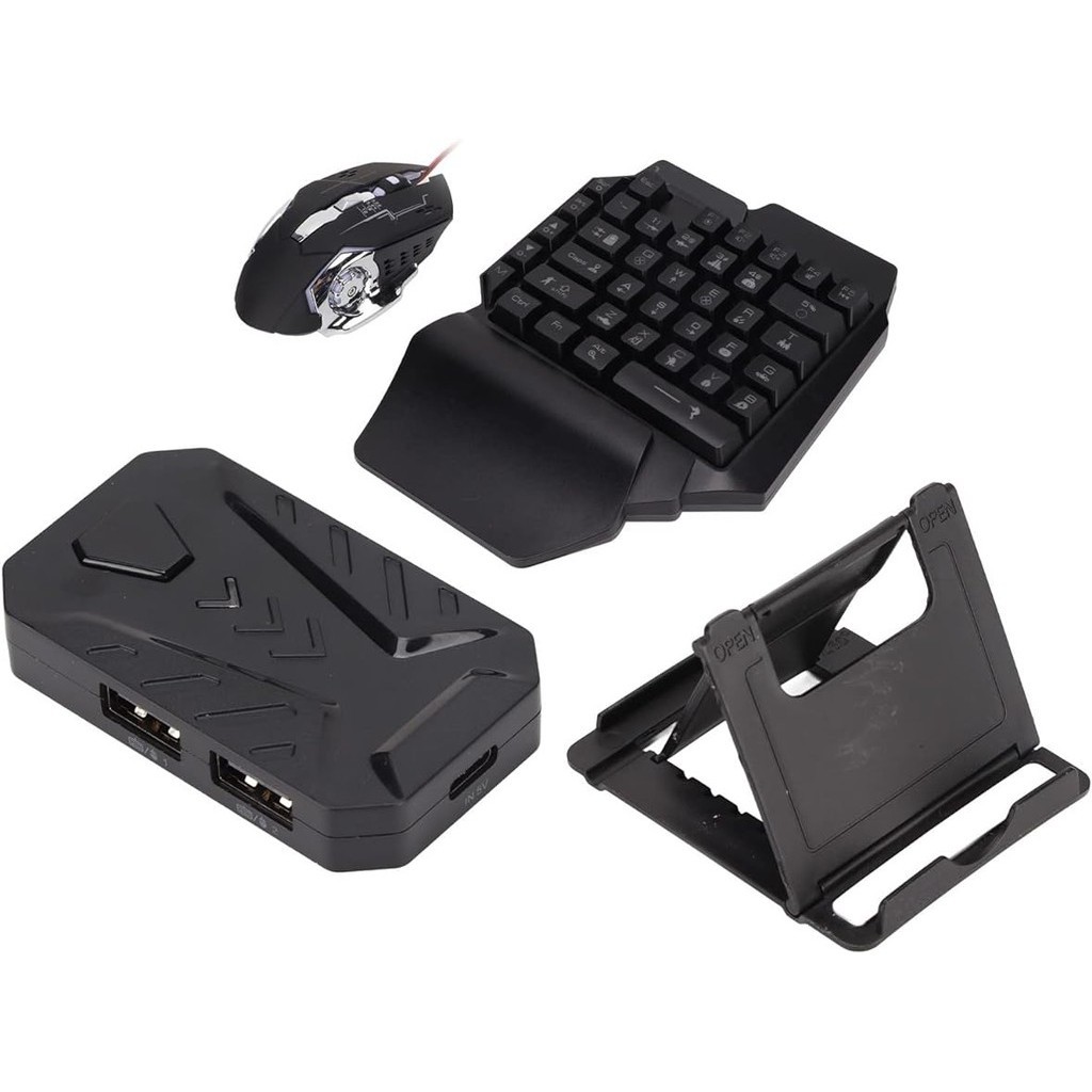 Jual Gaming Keyboard Mouse Converter One Handed Wired Adapter For