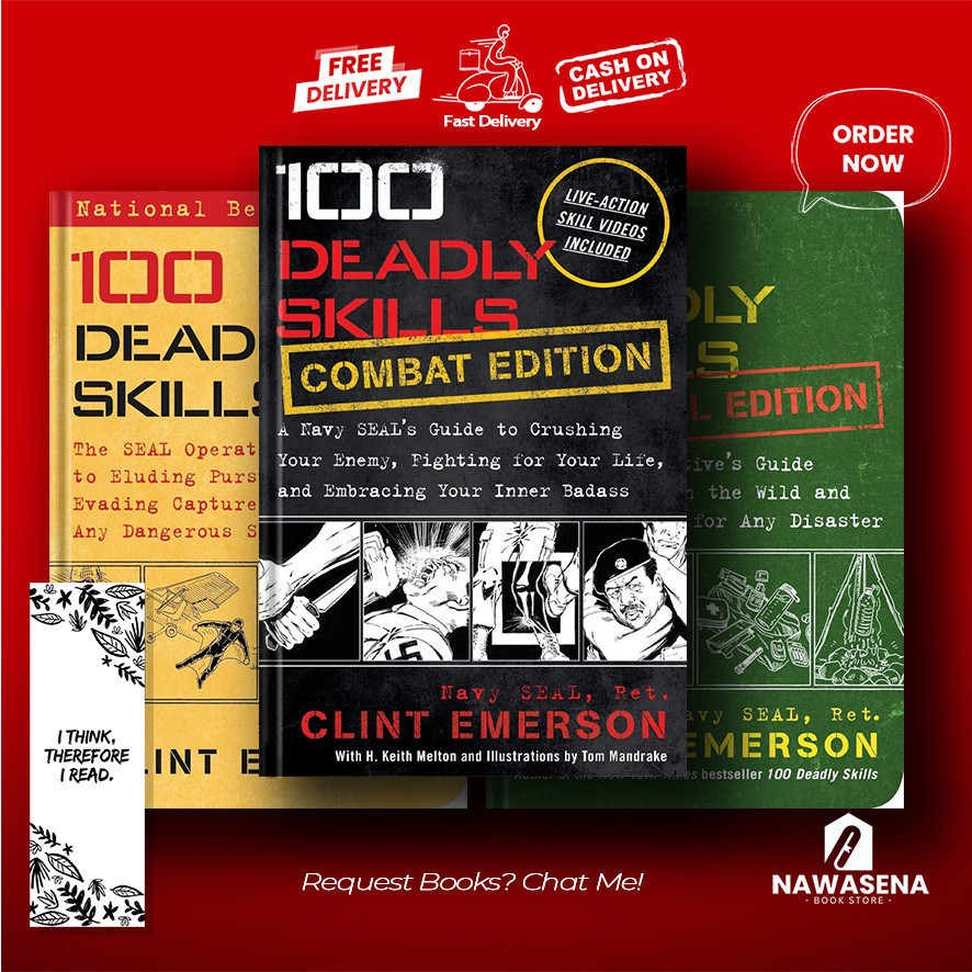 Jual 100 Deadly Skills (3 books) The Right Kind of Crazy | The Rugged ...