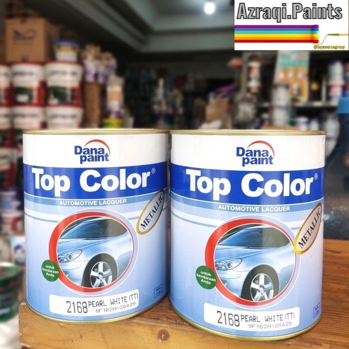 Jual TOP COLOR DANA PAINT PEARL WHITE TT METALLIC 2168 ( 1 KG ...