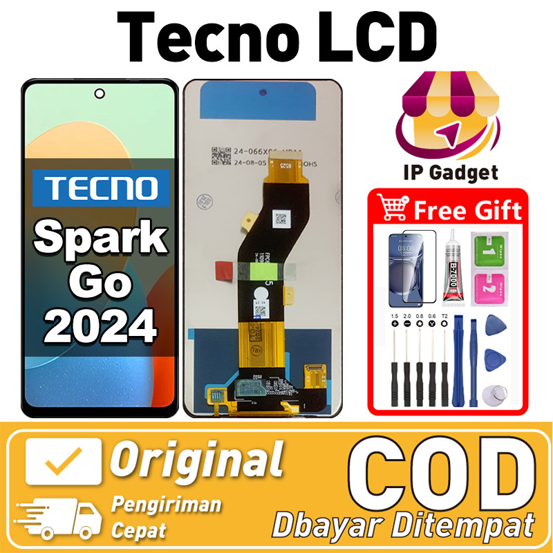 Jual Original LCD TECNO SPARK GO 2024 FULLSET GIFTS asli Layar hp touchscreen Sentuh Versi ...