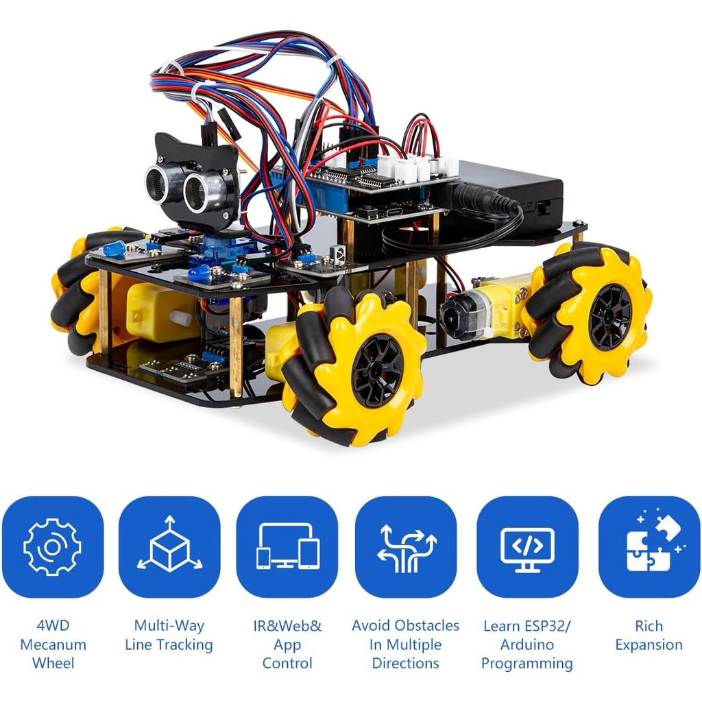 Jual ACEBOTT ESP32 Smart Robotics Car Starter Kit - Mobil Robot Pintar ...