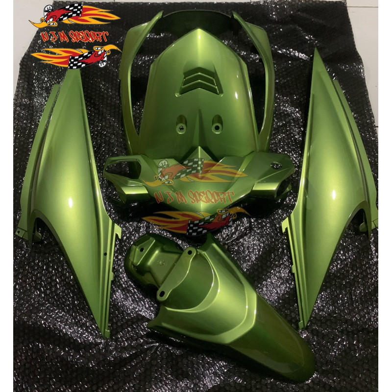 Jual cover ful body halus honda beat karbu warna milenium jade green ...