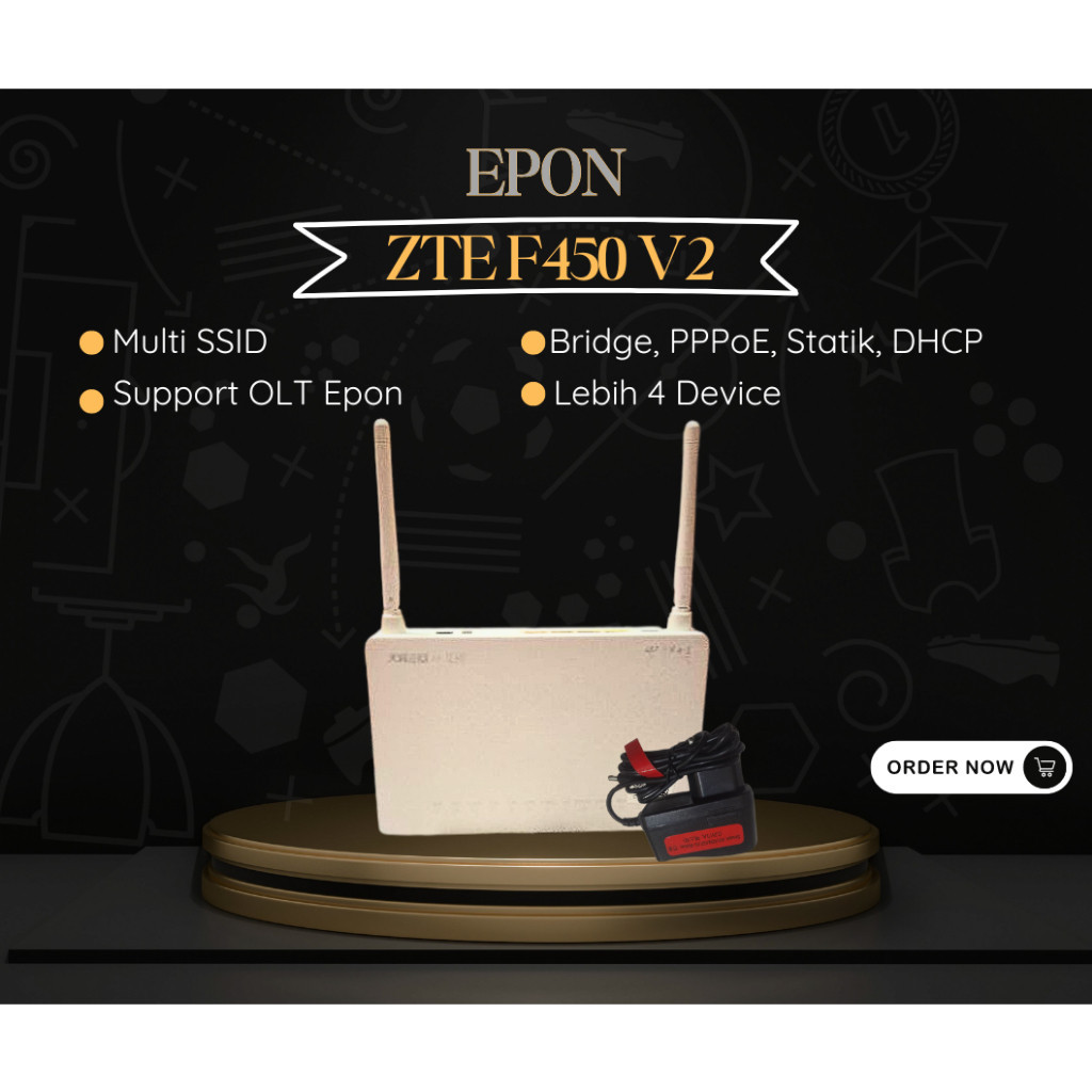 Jual MODEM ZTE F450 V2 EPON ONU INCLUDE ADAPTOR ORIAN - GARANSI ...