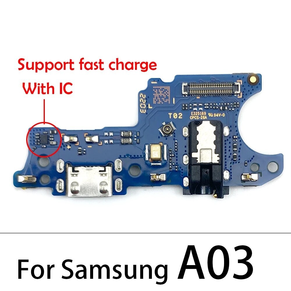 Jual Dock Connector USB Charger Charging Board Port Flex Cable For Samsung A02 A12 A02s A03s A03 ...