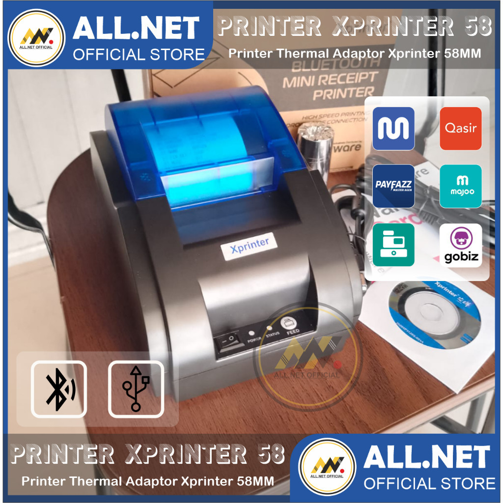 Jual Printer Thermal JPOS / IWARE 58mm Bluetooth dan USB Cetak Struk ...