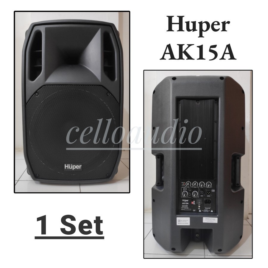 Jual Speaker Aktif 15 Inch Huper AK15A Active Speaker 15" AK 15A (1 Set) | Shopee Indonesia