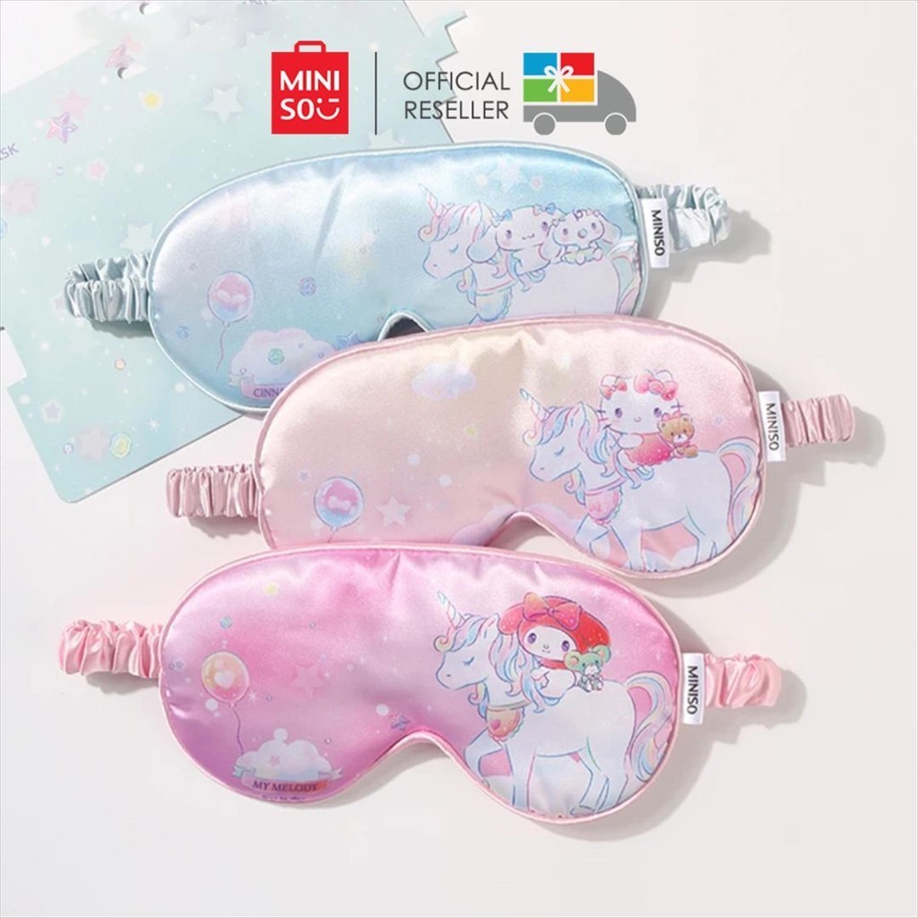 Jual MINISO x SANRIO Sleep Mask / Penutup mata My Melody / Cinnamoroll ...