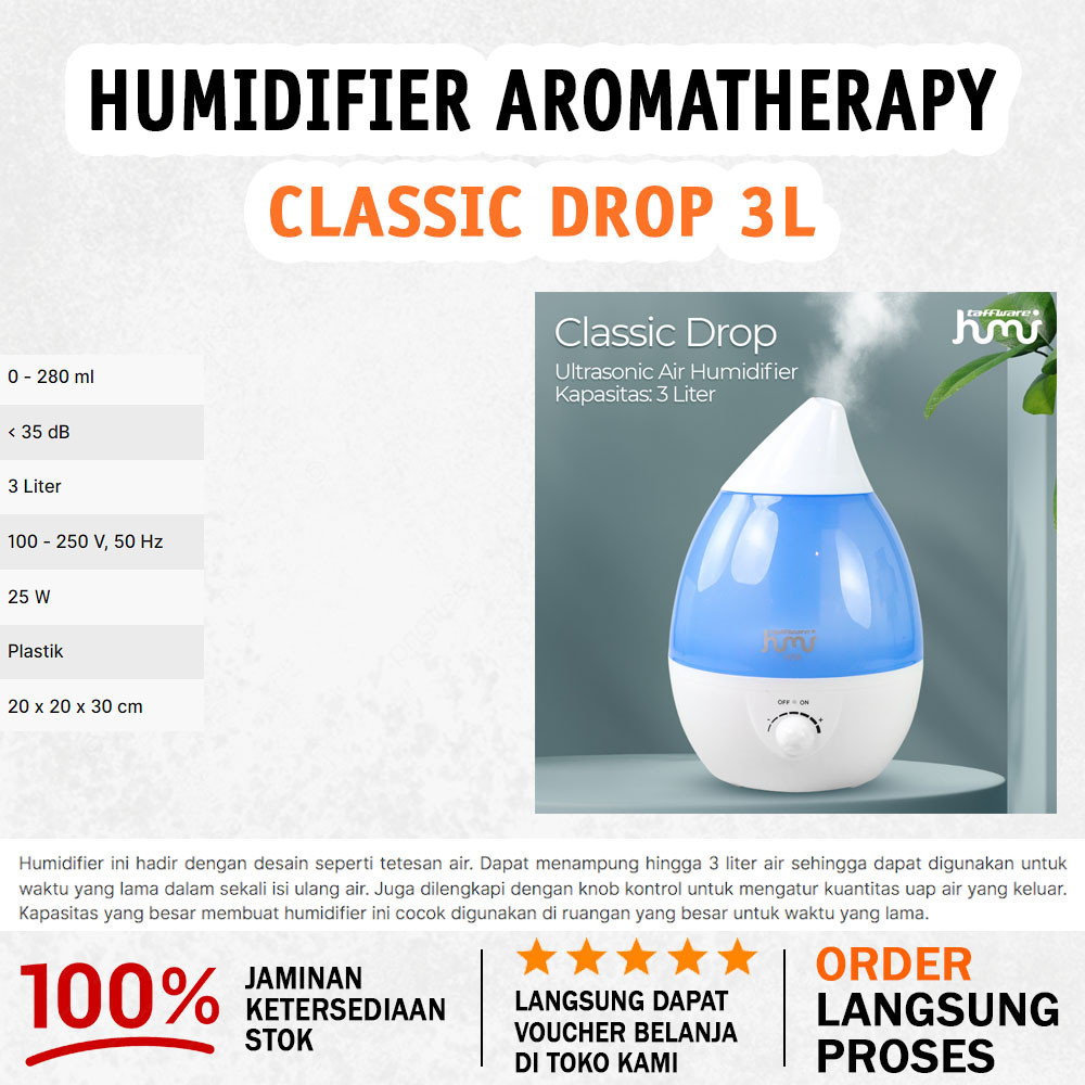 Jual Air Humidifier Ultrasonic 6in1 Dengan Knob Uap Air 0-25W 220V 3 ...