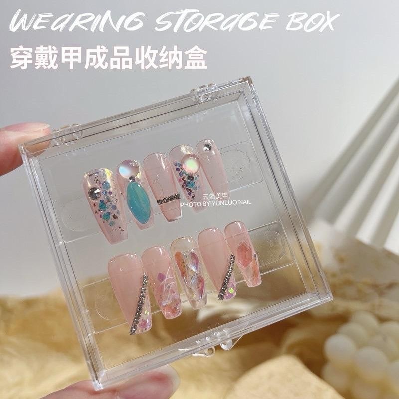 Jual (1Pcs) Nail Storage Box Acrylic / Tempat Simpan Kuku Palsu Acrylic ...