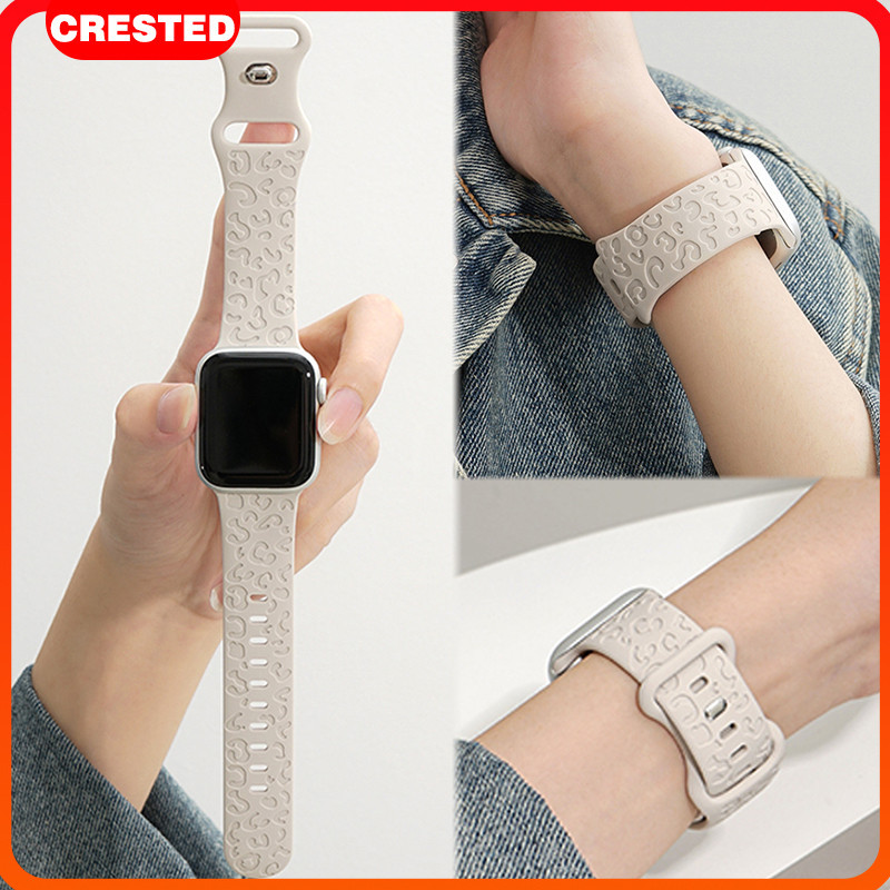 Jual Silicone Printed Strap for IWatch 49 Mm 45mm 44mm 42mm 41mm 40mm ...