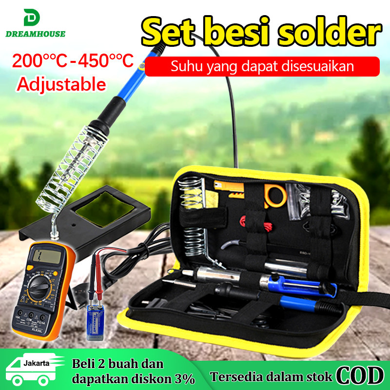 Jual Kitset Solder 60w/ Solder listrik Set 16in1/Solder Listrik Murah Paket Penyedot Penghisap ...