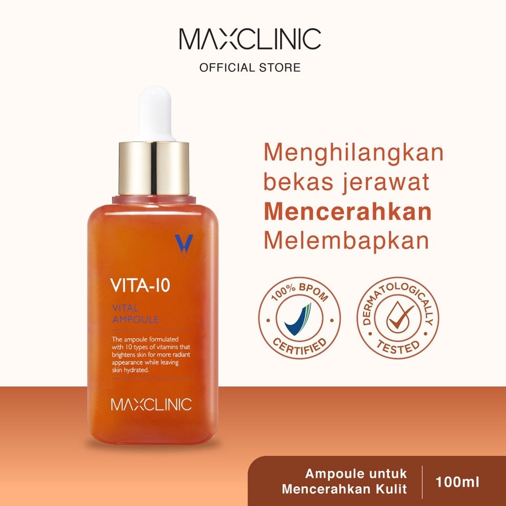Jual [CLEARANCE] MAXCLINIC Vita-10 Vital Ampoule (100ml) - 10 Vitamin ...