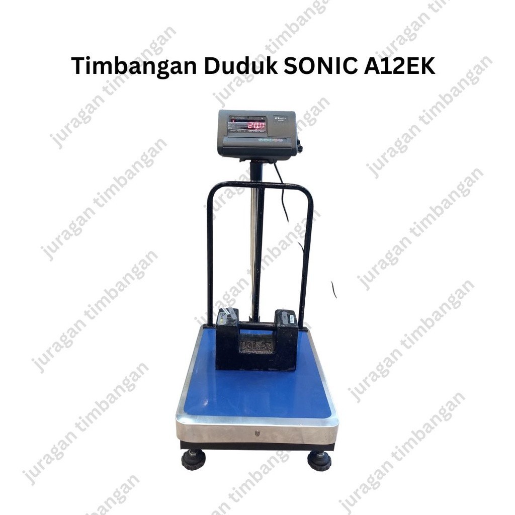 Jual Timbangan Duduk SONIC A12E 300kg-500kg/Timbangan digital/ Timbangan industri/ Timbangan ...