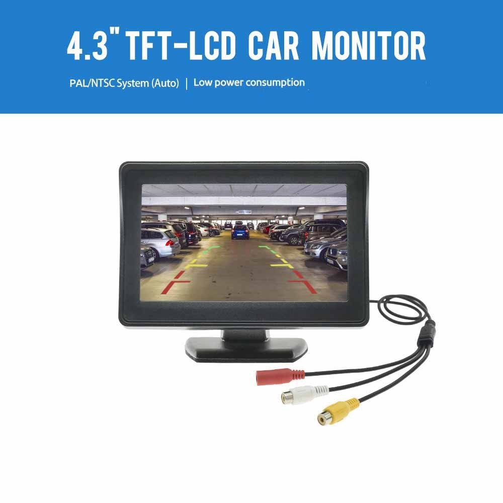 Jual Layar Monitor Parkir Mobil Rear View Panel TFT LCD Display 4.3 ...