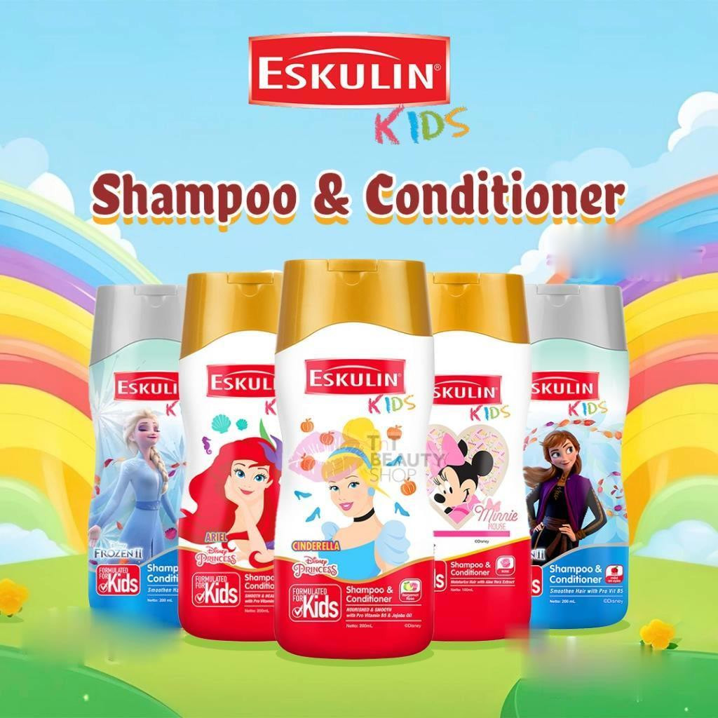 Jual Eskulin Kids Shampoo & Conditioner 200ml Series | Shopee Indonesia