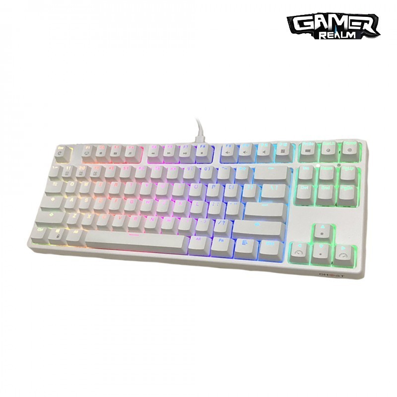 Jual Paradox Gaming GHOST IBM87K White Mechanical Gaming Keyboard ...