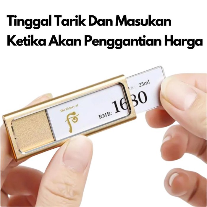 Jual Label Harga Barang Price Tag Display Toko Minimarket Bahan Logam ...
