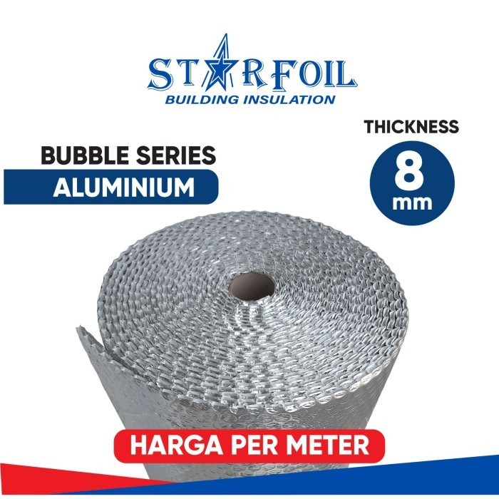 Jual Aluminium Foil BUBBLE Peredam Panas Atap Tebal 8mm Harga per Meter ...