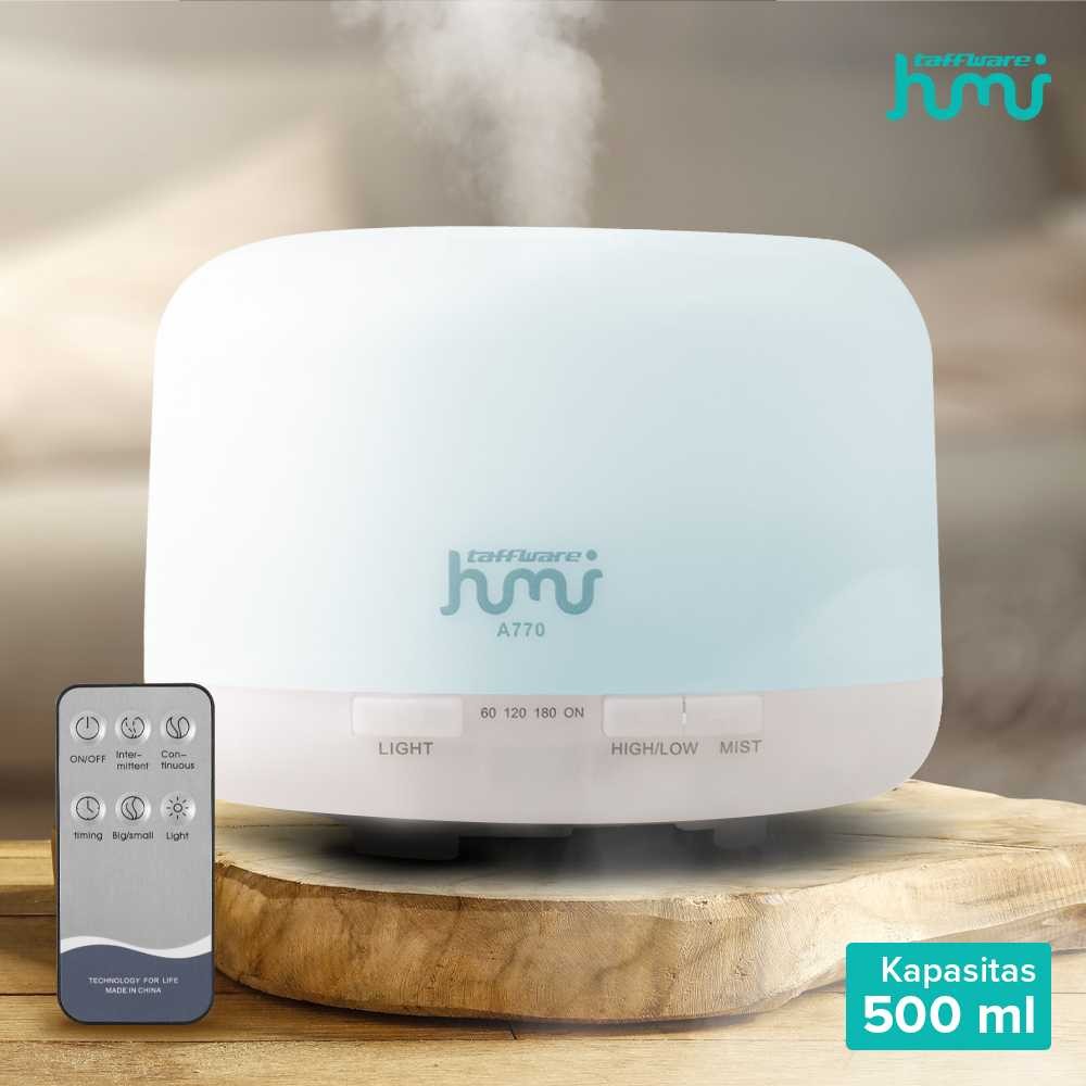 Jual Taffware HUMI Air Humidifier Aromatherapy 7 Color 500 ml with ...
