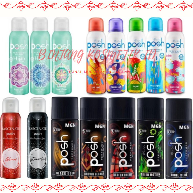 Jual Posh Parfume Body Spray 150ml Parfum Posh | Shopee Indonesia