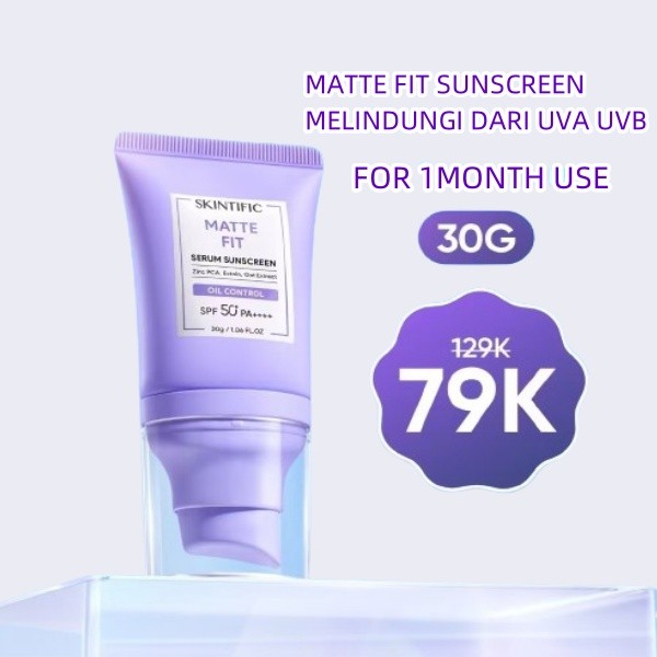 Jual SKINTIFIC - Matte Fit Serum Sunscreen SPF 50+ PA++++ | Shopee ...