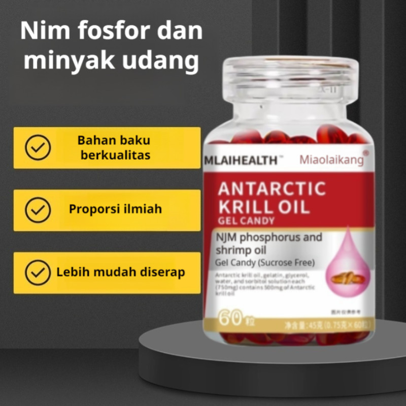 Jual 【COD+Kirim Dalam 24 Jam】60 Softgels Upgraded Minyak Krill ...